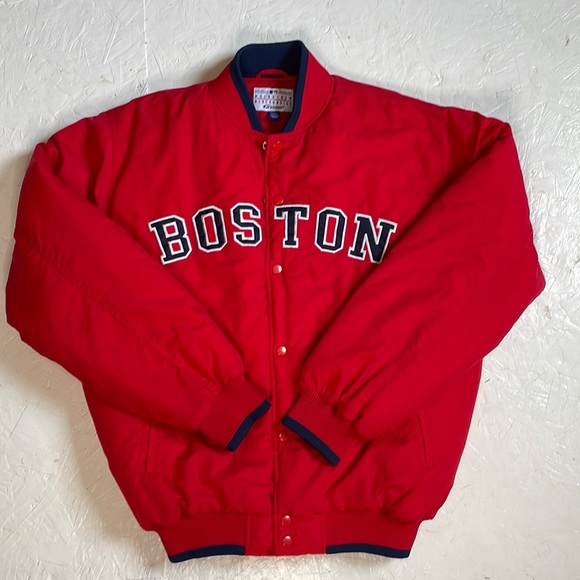 MLB | Jackets & Coats | 9s Style Boston Redsox Bomber Jacket Genuine ...